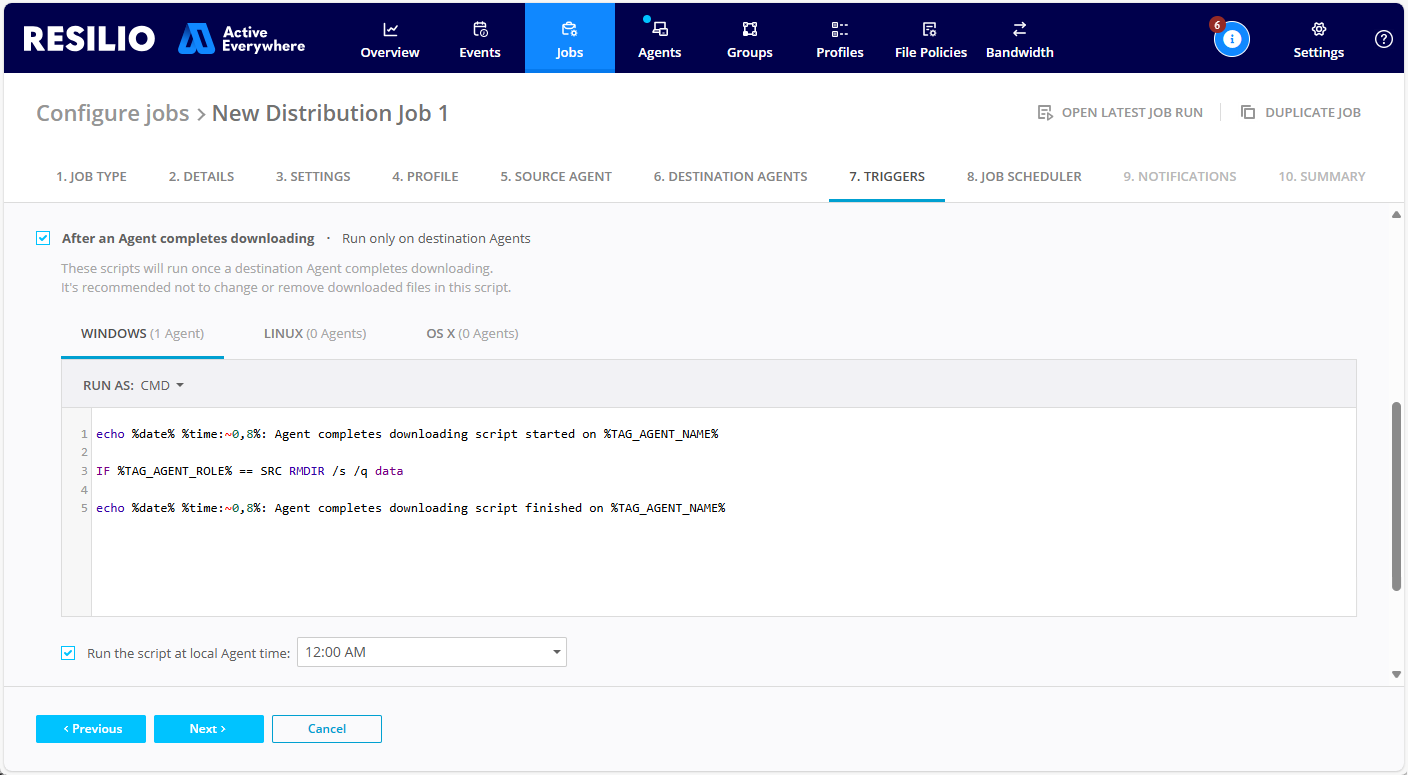 Using Agent tags - Active Everywhere