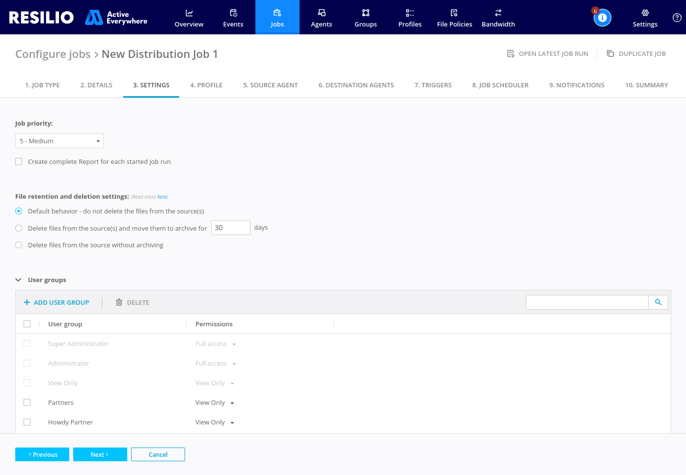 Distribution Job - Resilio Help Center